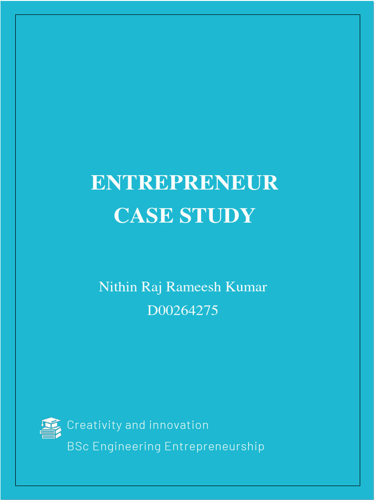 Entrepreneur Case Study.1pdf | PDF | Educational Technology | Learning