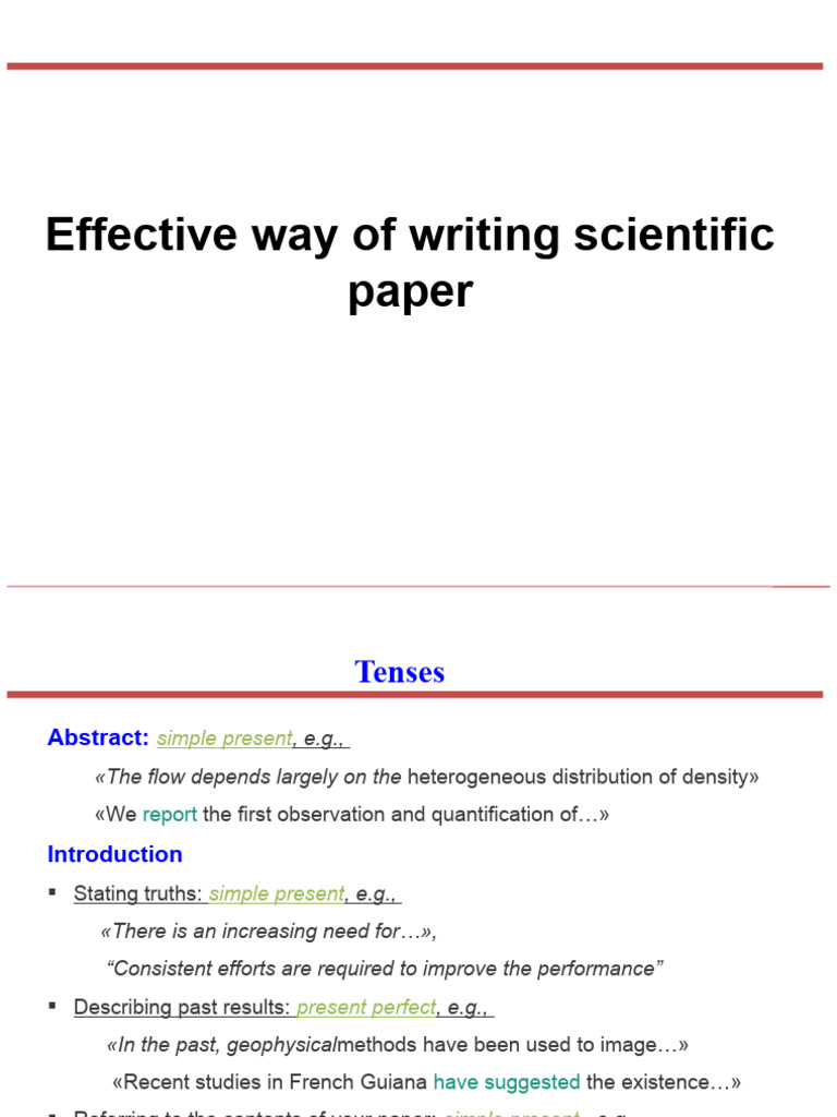 Effective Paper Writing | Download Free PDF | Science