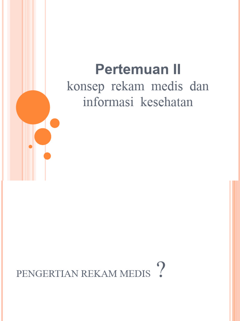 Konsep Dasar Rekam Medis dan Kesehatan | PDF