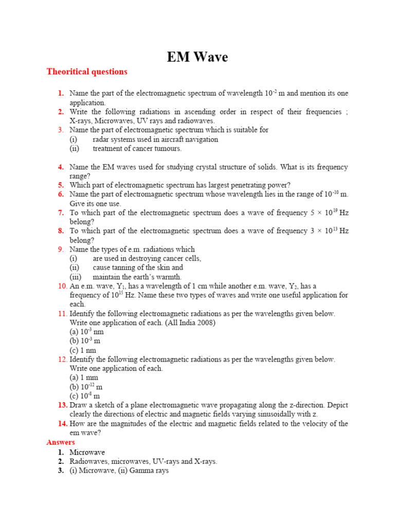 CH 8 | PDF | Electromagnetic Radiation | Electromagnetic Spectrum