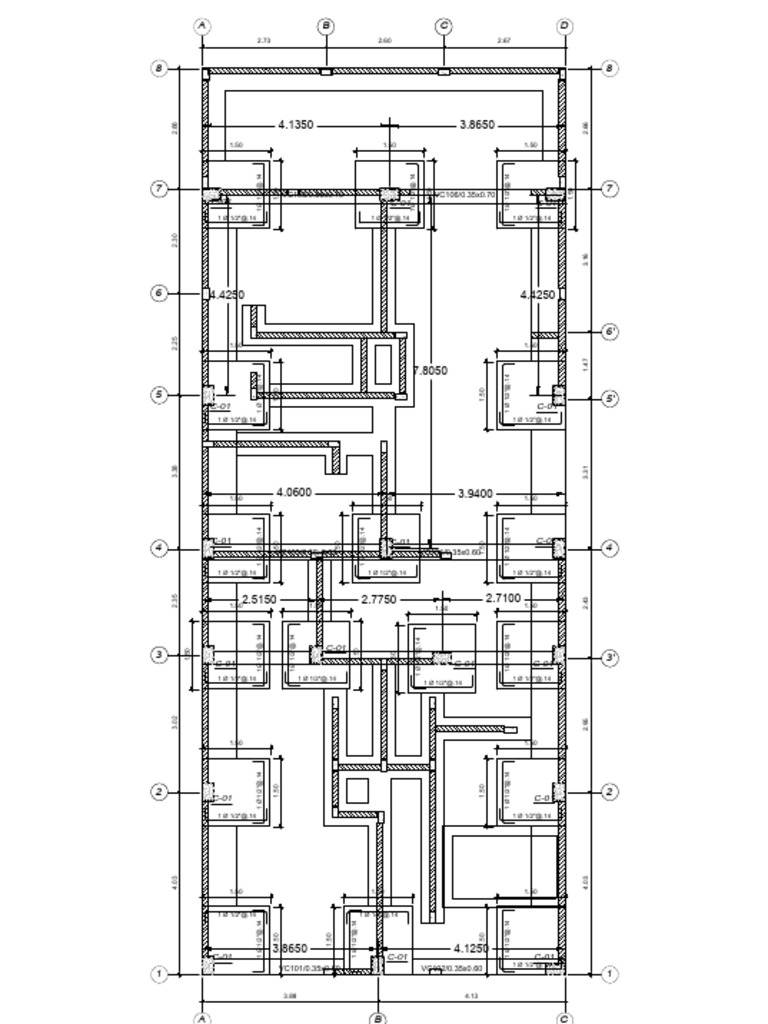 ESTRUCTURAS 4 PISOS (2) - Model | PDF