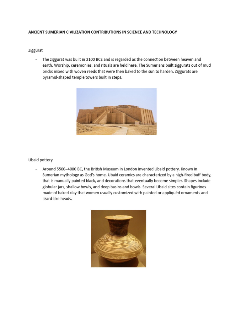 Ancient Sumerian Civilization | PDF Ancient Sumerian Civilization | PDF