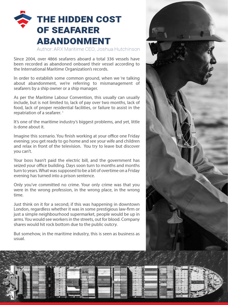 Thought Leadership Seafarer Abandonment | PDF | Sailor | Ships