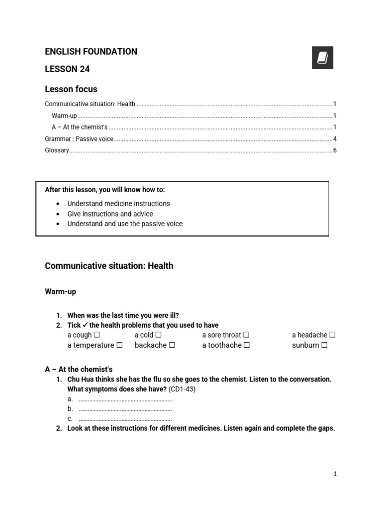 English Foundation - Speaking. Lesson 24.120 - 2023-02-03-10-53-26-4182 | PDF | Verb ...