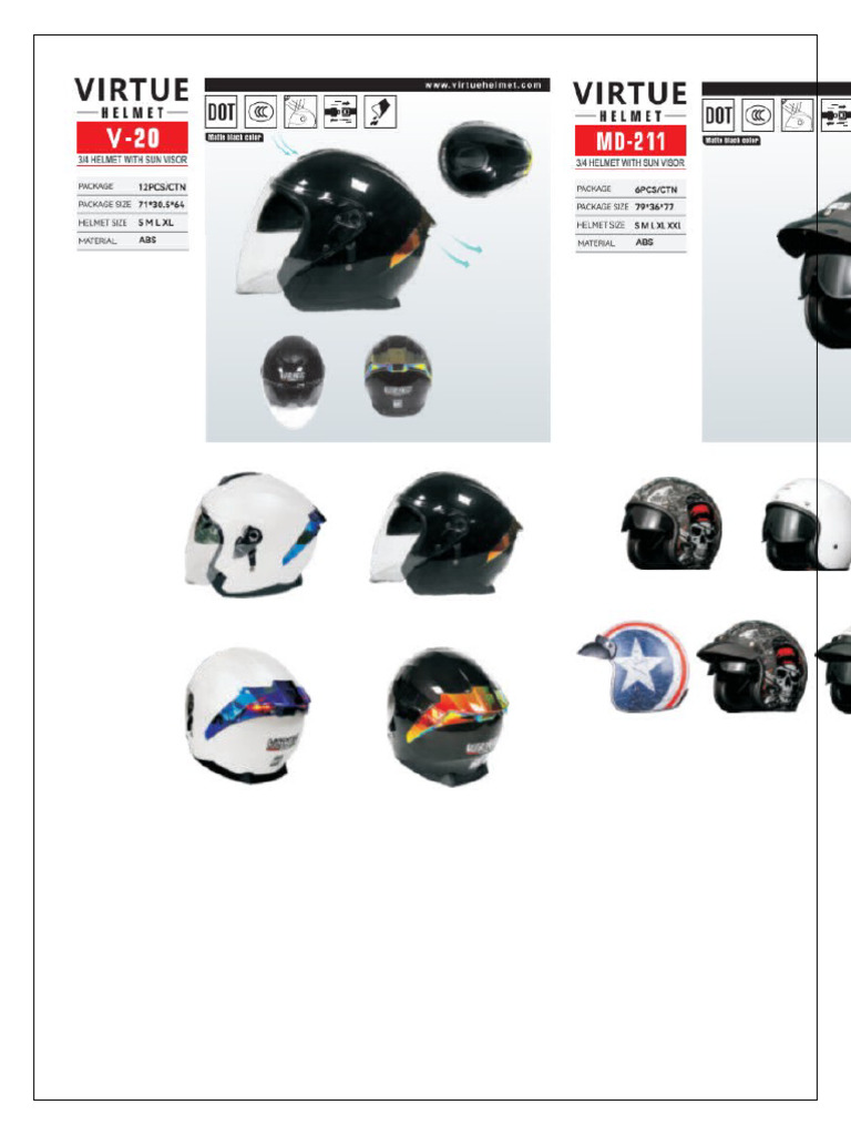 Cascos VIRTUE HELMETS 2023 | PDF