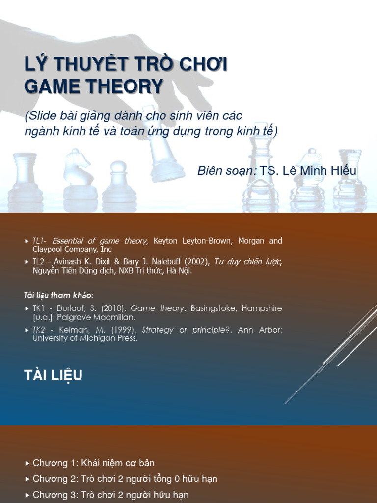Ly Thuyet Tro Choi 1 | PDF