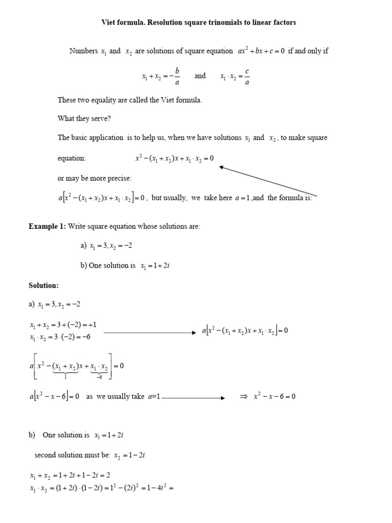 3.HIGH School VIII QUADRATIC EQUATIONS AND QUADRATIC FUNCTIONS-Viet ...