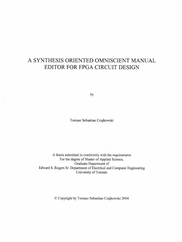 MQ91464_OCR | PDF | Field Programmable Gate Array | Logic Synthesis