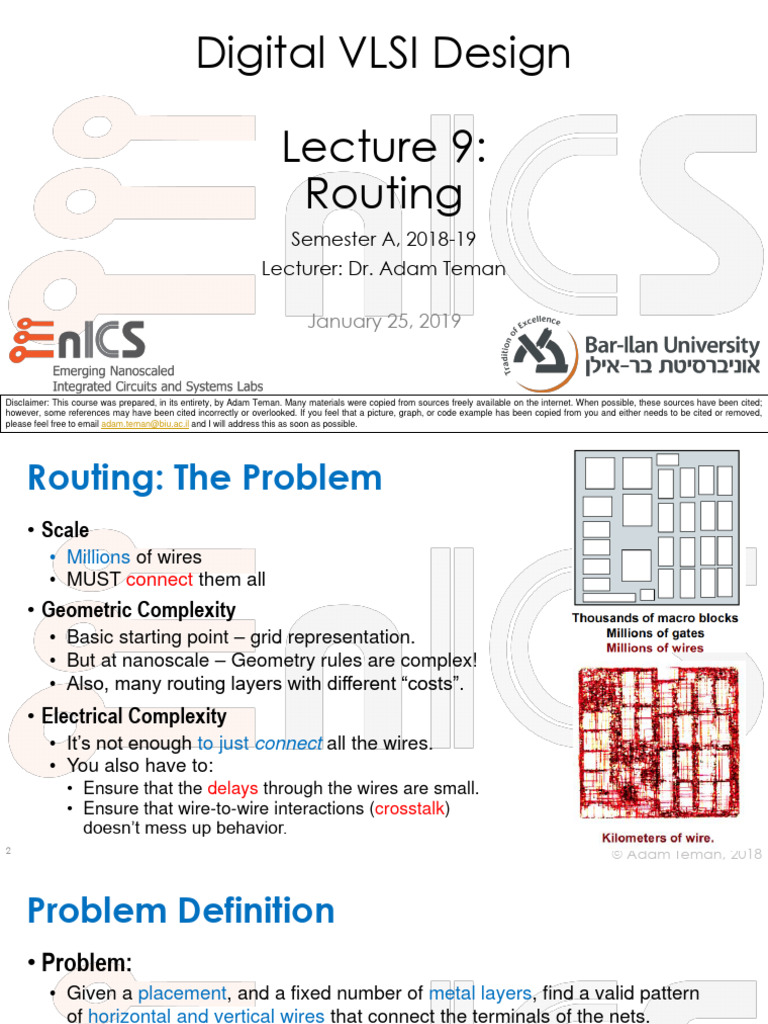PD RO The NG Lecture-9-Routing | PDF | Routing | Electronics