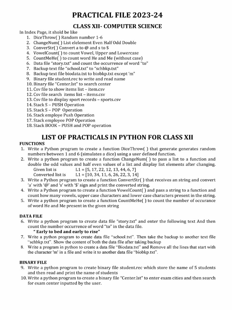 12 Practical Python Part-1 | PDF 12 Practical Python Part-1 | PDF