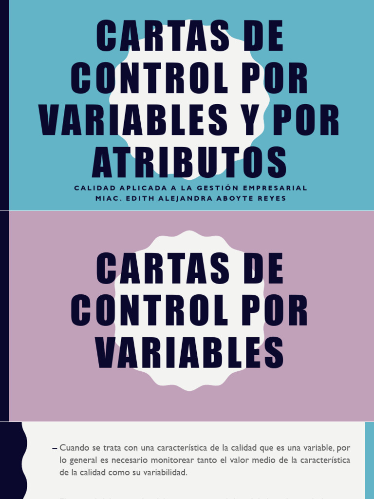 Cartas de Control Por Variables y Por Atributos MEJO | PDF | Muestreo (Estadísticas ...