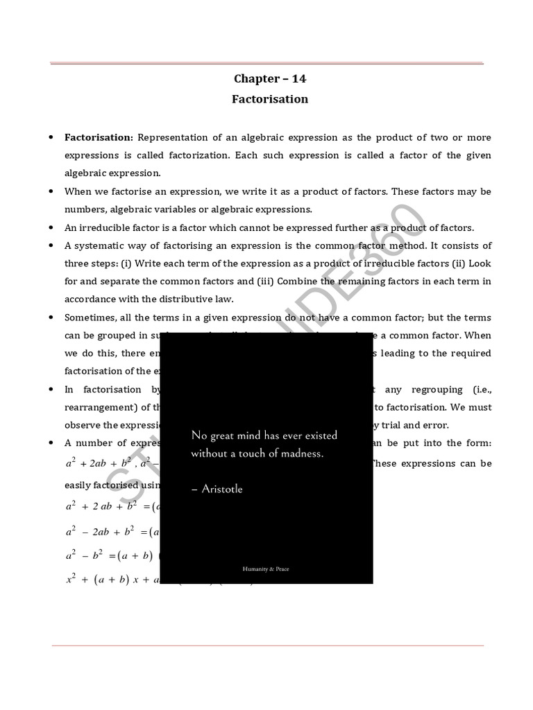 Meth | PDF | Division (Mathematics) | Factorization