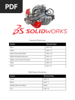 Solidworks Shortcut Keys PDF | PDF | Operating System Families ...