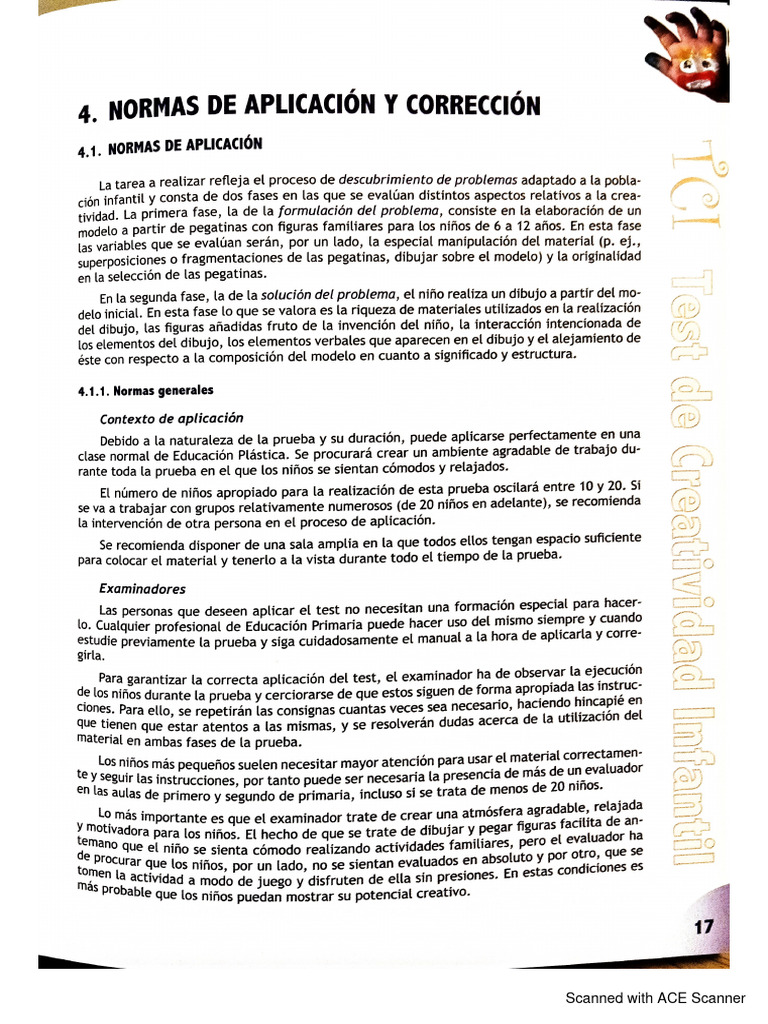 Manual TCI Test de Creatividad Infantil | PDF
