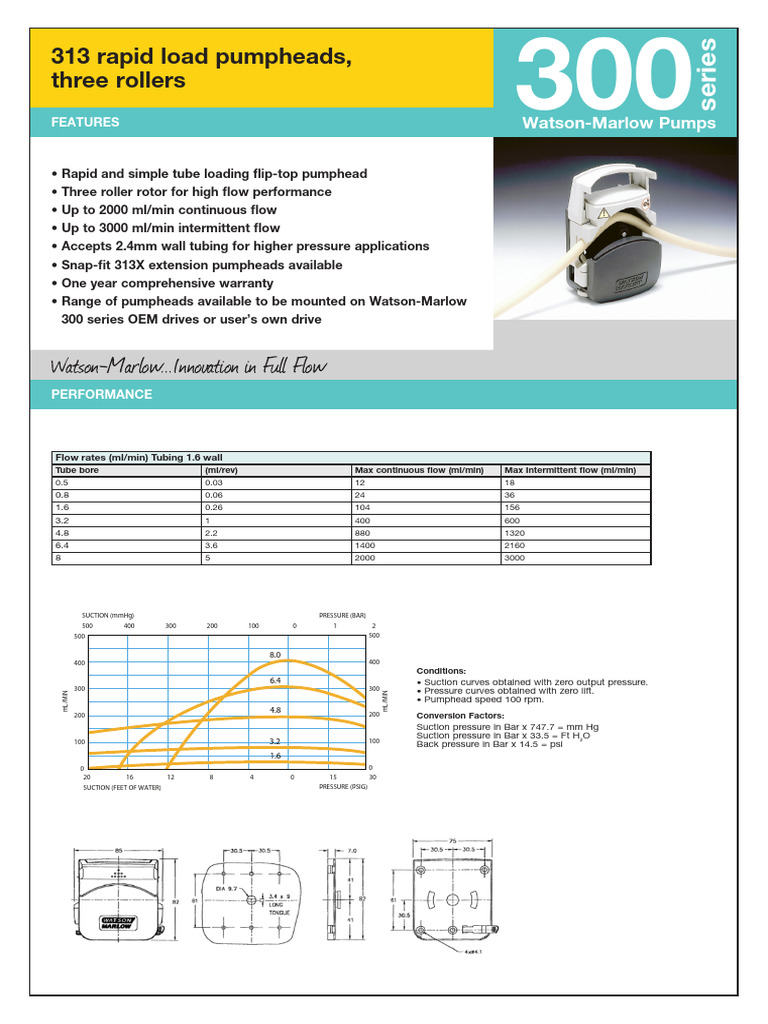 Watson Marlow 3000 Series Peristaltic Pump Report | Download Free PDF ...
