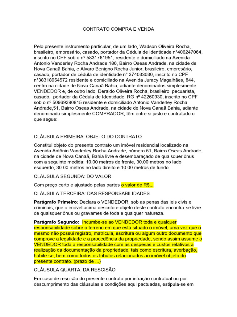 Cláusula Primeira | PDF | Conceitos jurídicos | Justiça