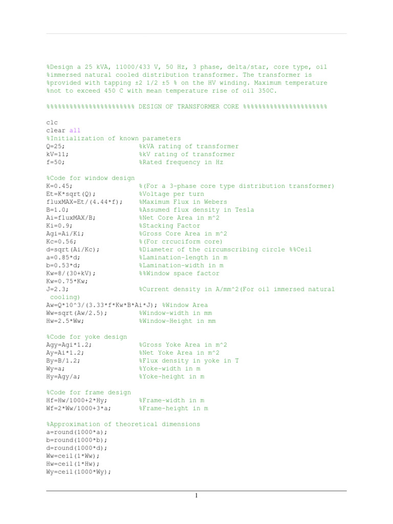 Transformer Core Design | PDF | Transformer | Physical Quantities