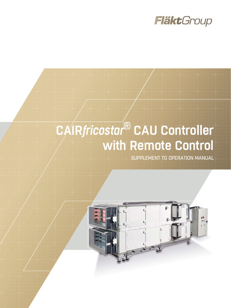 FG CAIRfricostar Manual CAU Controller Controls-commissioning-technical UN | PDF | Physical ...