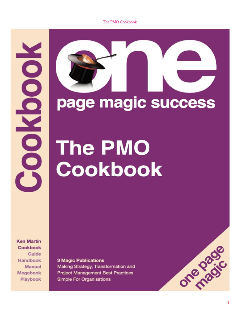 The Pmo Cookbook 1704307166 | PDF | Performance Indicator | Governance