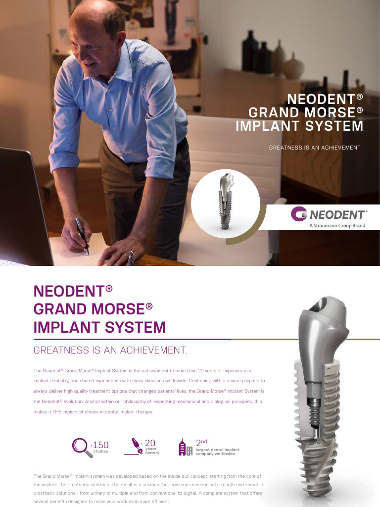 Implantul Neodent (Straumann Grup) | PDF | Dental Implant | Health Sciences
