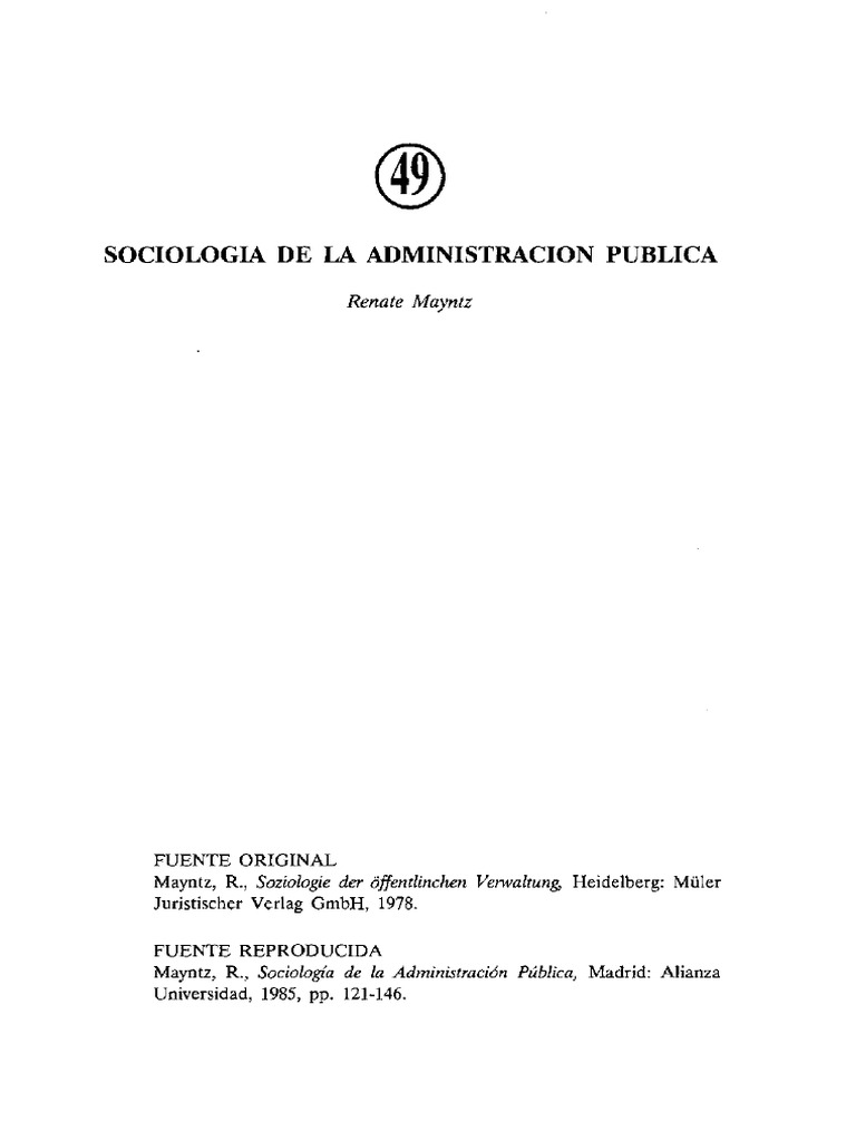 04 - Maintz (Admin Pub II) | PDF