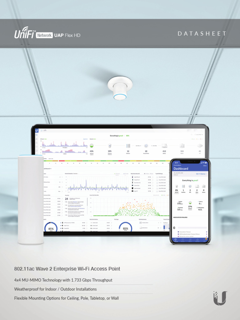 UniFi FlexHD AP DS | PDF | Wi Fi | Computer Network