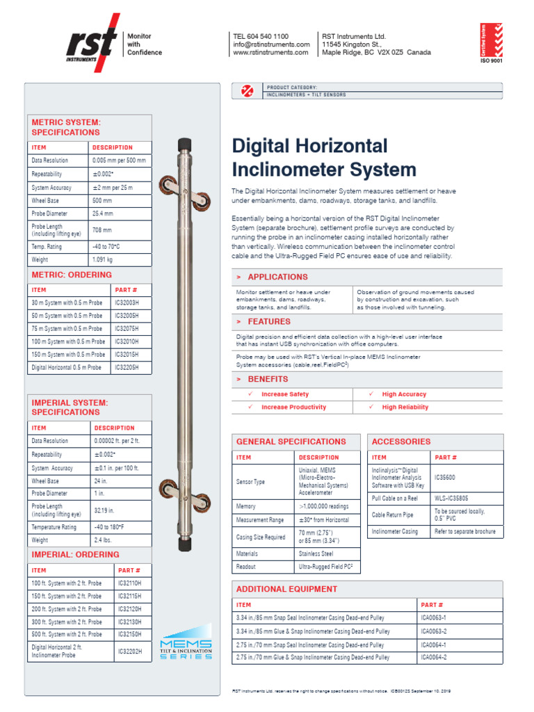 Horizontal-Inclinometer-System | PDF | Computing | Physical Sciences