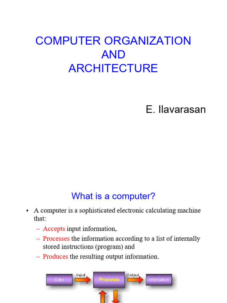 UNIT 1 COA | PDF | Central Processing Unit | Computer Data Storage