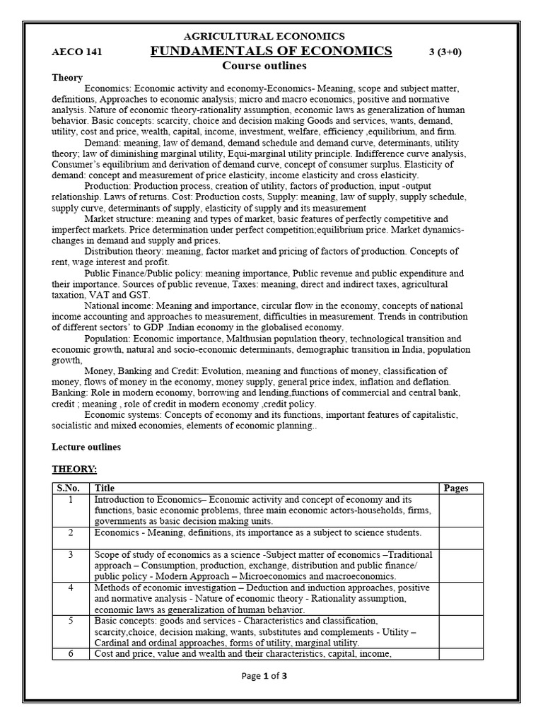 Aeco 141 Lect Final | PDF