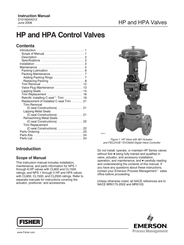 HP and HPA Valves | Download Free PDF | Valve | Manufactured Goods