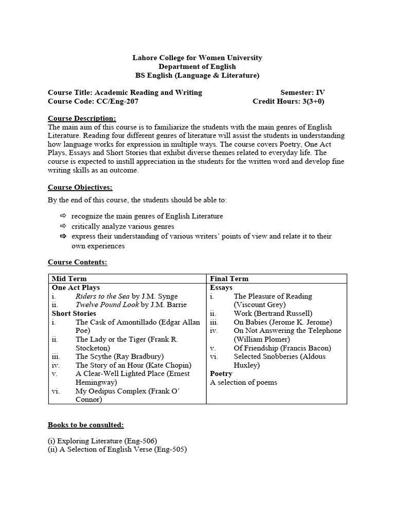 Eng. Comp. Sem IV | PDF | Essays | Poetry