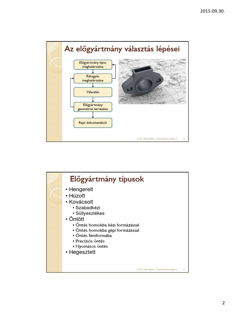 Előgyártmány Típusok | PDF