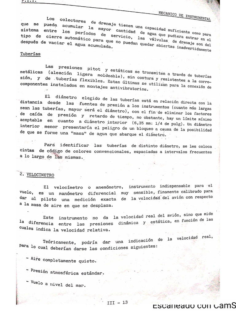 Velocimetro, Indicador de Numero de Mach y Variómetro | PDF
