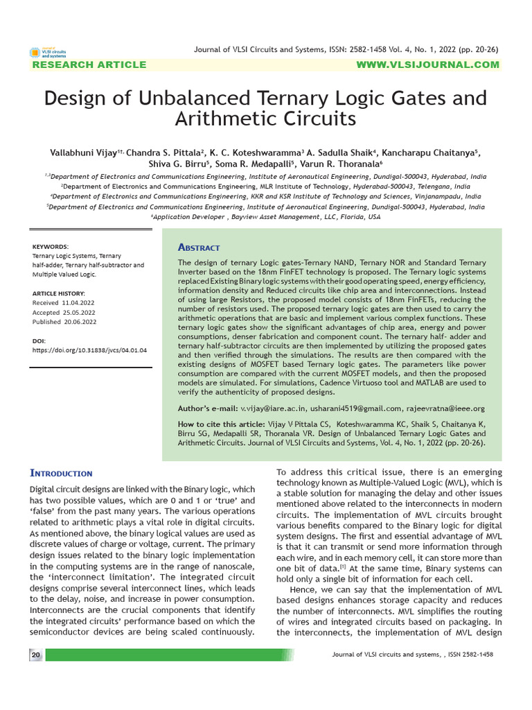 VLSI V4 I1 004 | PDF | Logic Gate | Field Effect Transistor