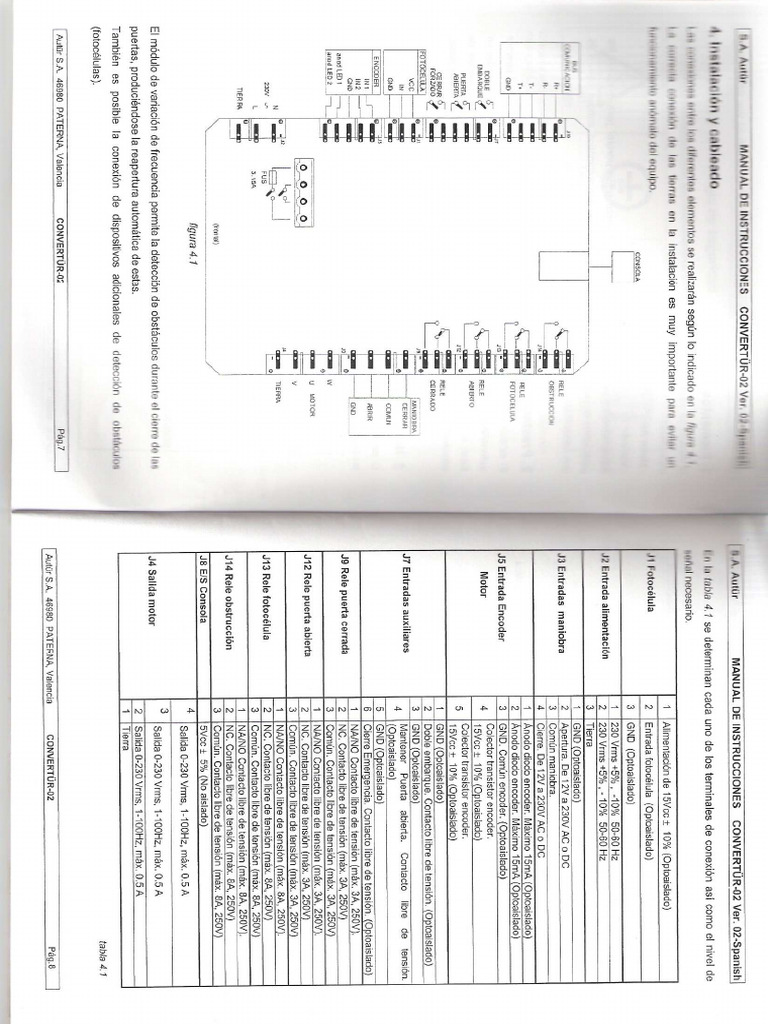 AUTUR (Variador de Puertas CONVERTUR-02) | PDF