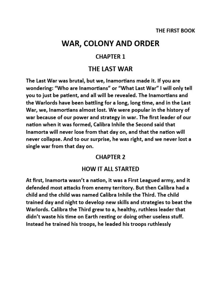 Inamorta's Rise: War and Strategy | PDF