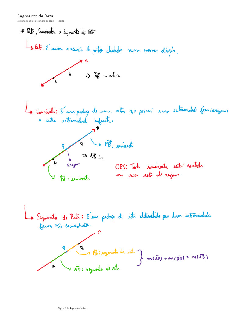 Segmento de Reta | PDF