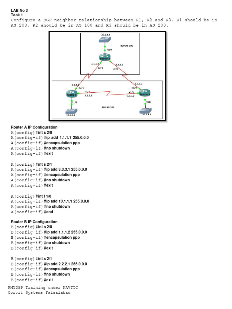 Lecture 50 BGP | PDF | Router (Computing) | Routing