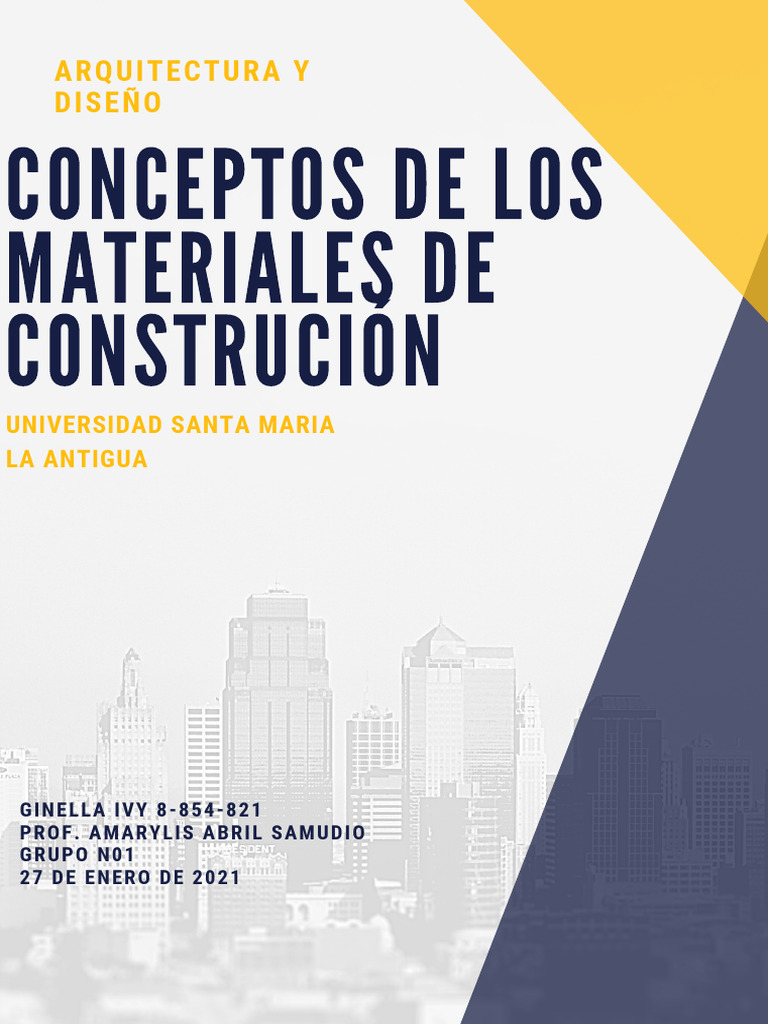 Conceptos de Materiales de Construcción | PDF | Materiales de ...