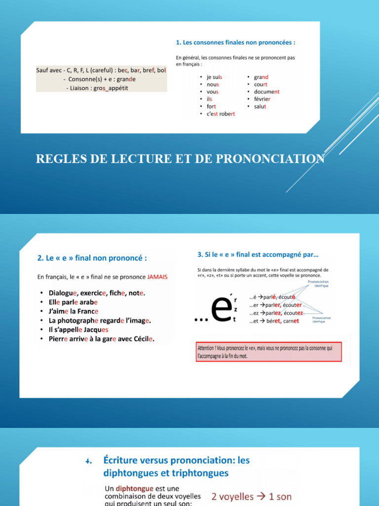 Règles prononciation | PDF
