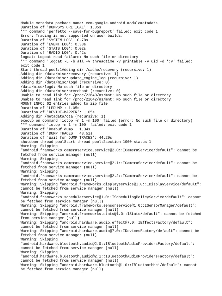 Android Debugging Log Analysis | PDF | Software | Computing