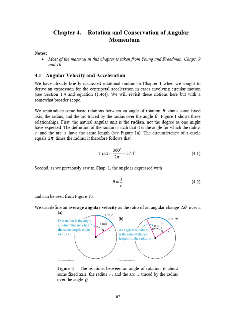 Ch4-Angular Momentum Conservation | PDF | Acceleration | Angle