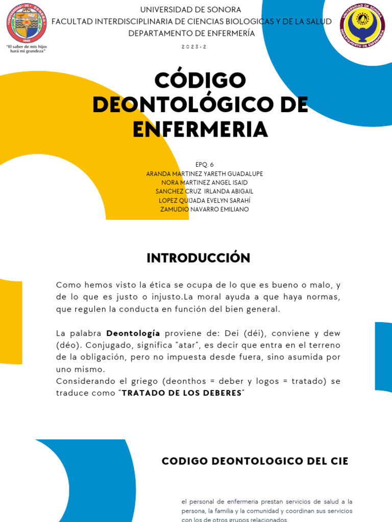 Codigo Deontologico | PDF | Enfermería | Trabajo Social