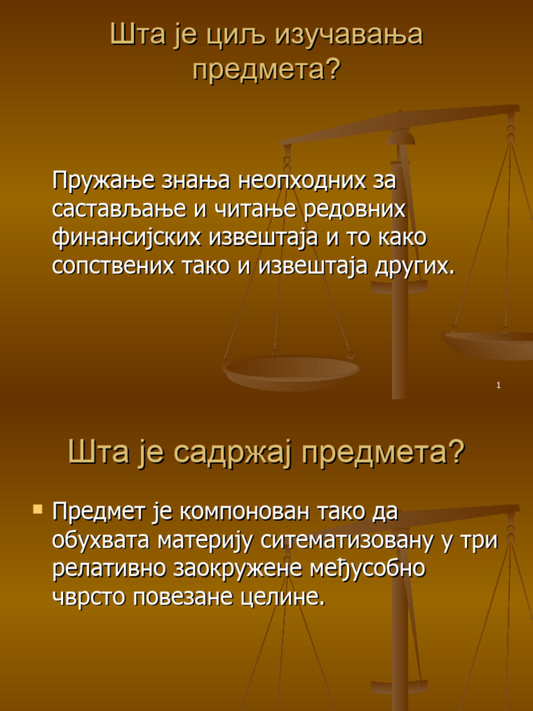 Pred 1 Pojam Zadaci I Vrste Bilansa2 | PDF