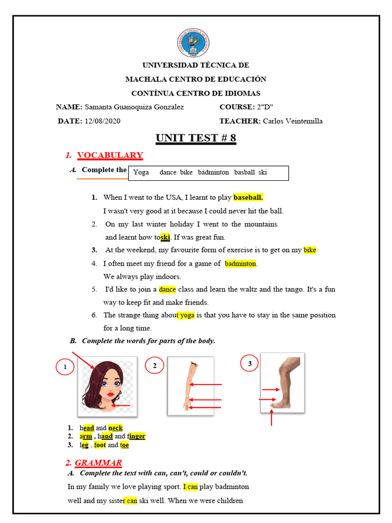 Unit 8 | PDF | Language Arts & Discipline | Foreign Language Studies