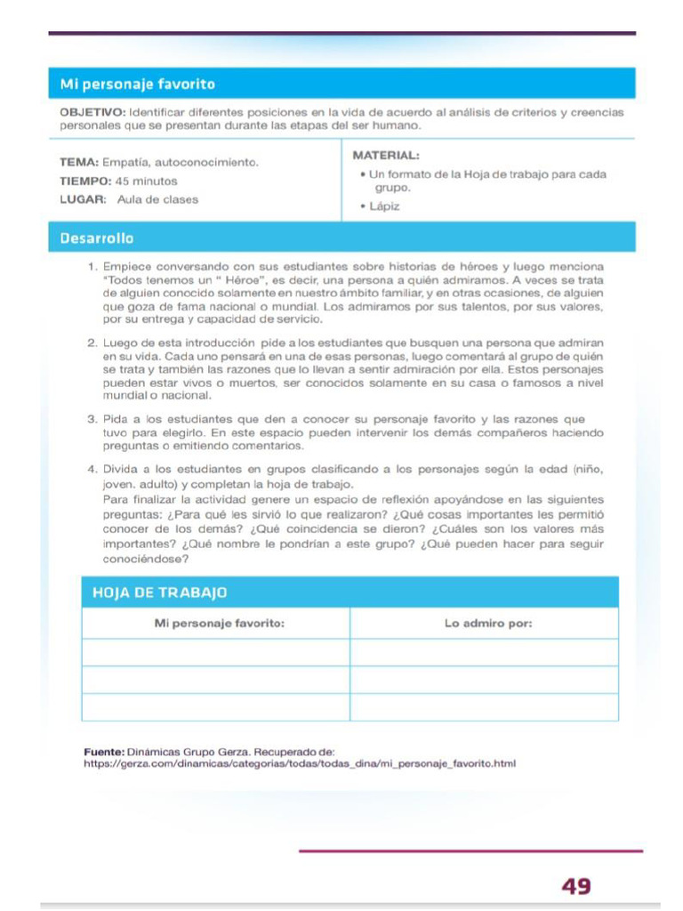 Acompañamiento - Mi Personaje Favorito | PDF