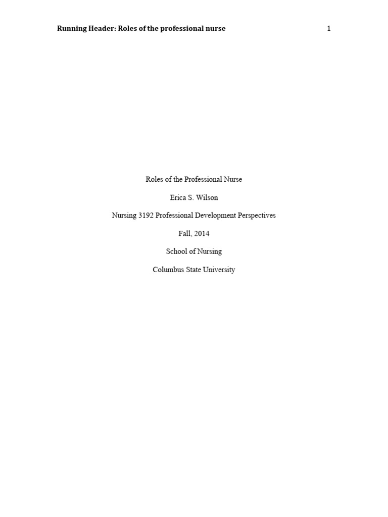 Roles of The Professional Nurse | PDF | Nursing | Health Care