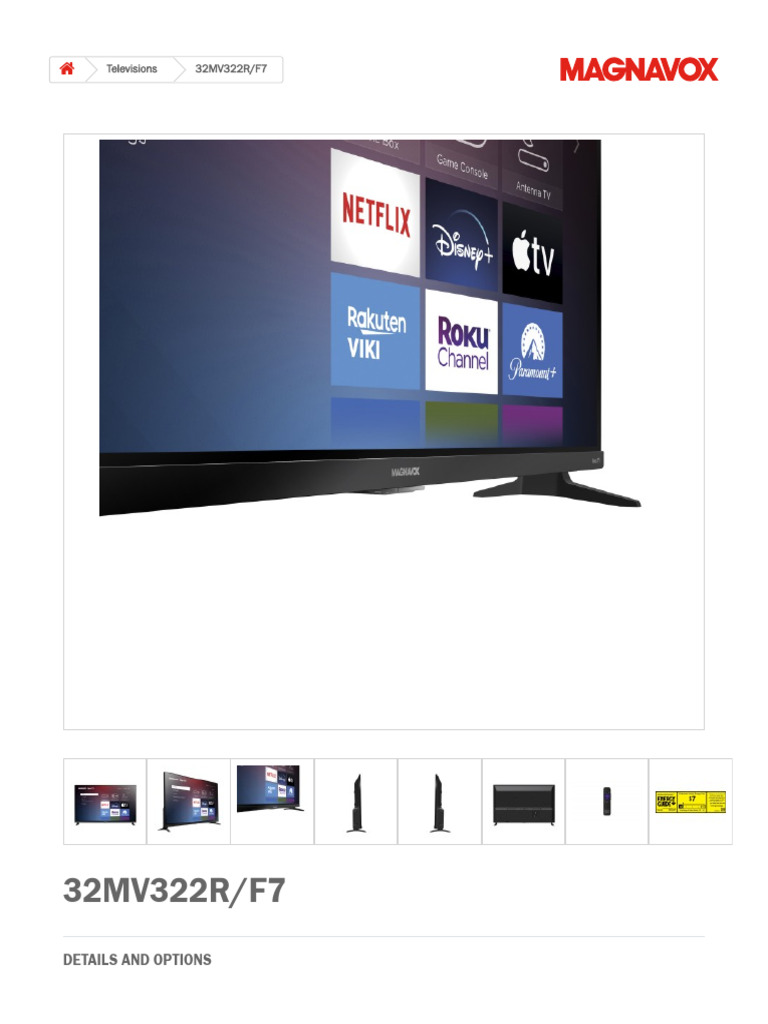 32MV322R - F7 Televisor Smart TV Ficha Técnica | PDF | Hdmi | Television