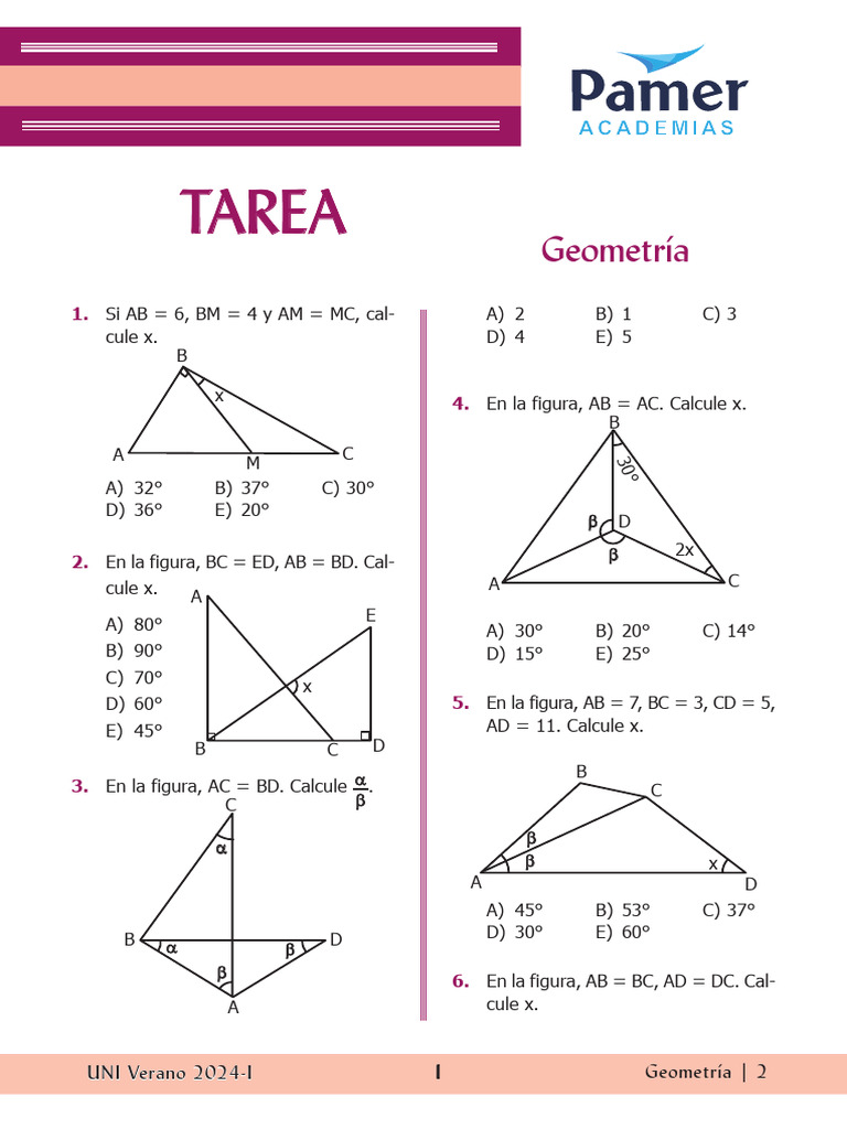 Geometria - Sem 2 | PDF