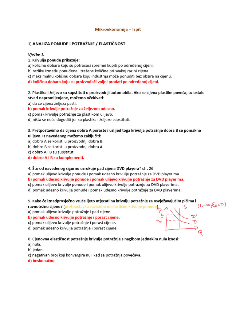 Mikroekonomija - Teorija S Vježbi | PDF